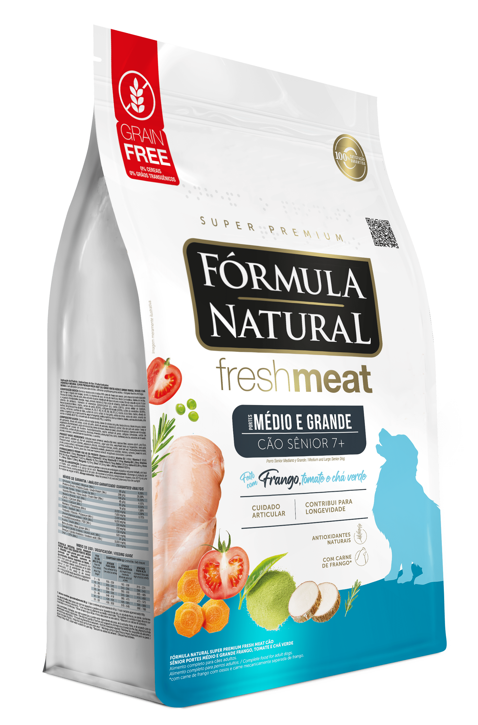 Fórmula Natural Fresh Meat Cão Sênior Portes Médio e Grande - Compra ...